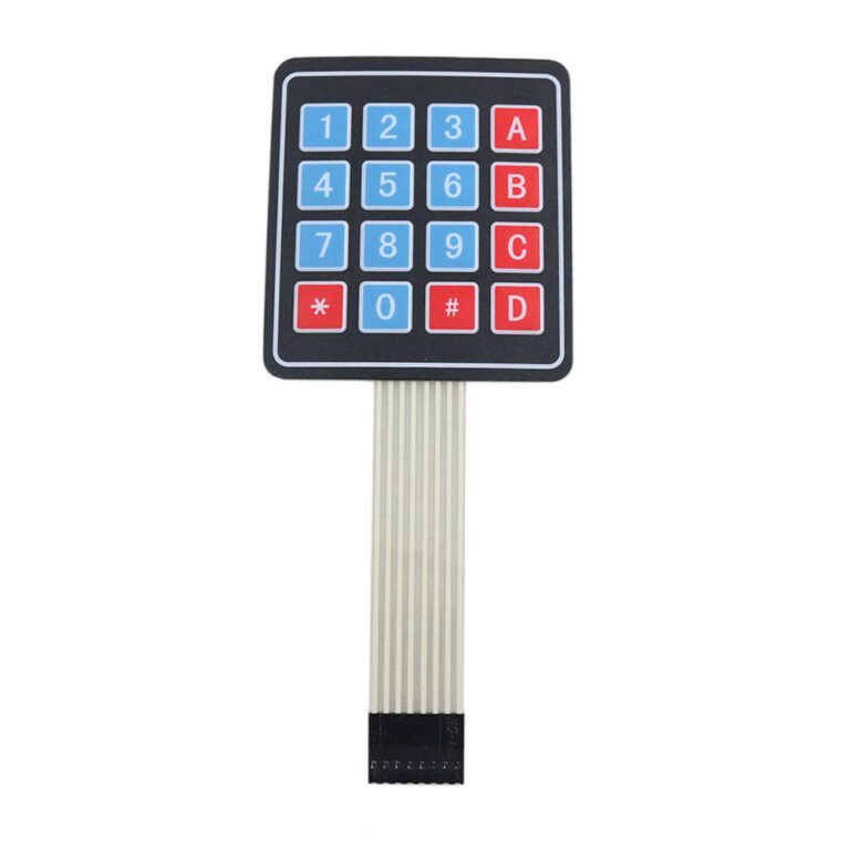 Buy 4×4 Matrix Keyboard/16 Key Membrane Switch Keypad for Arduino ...