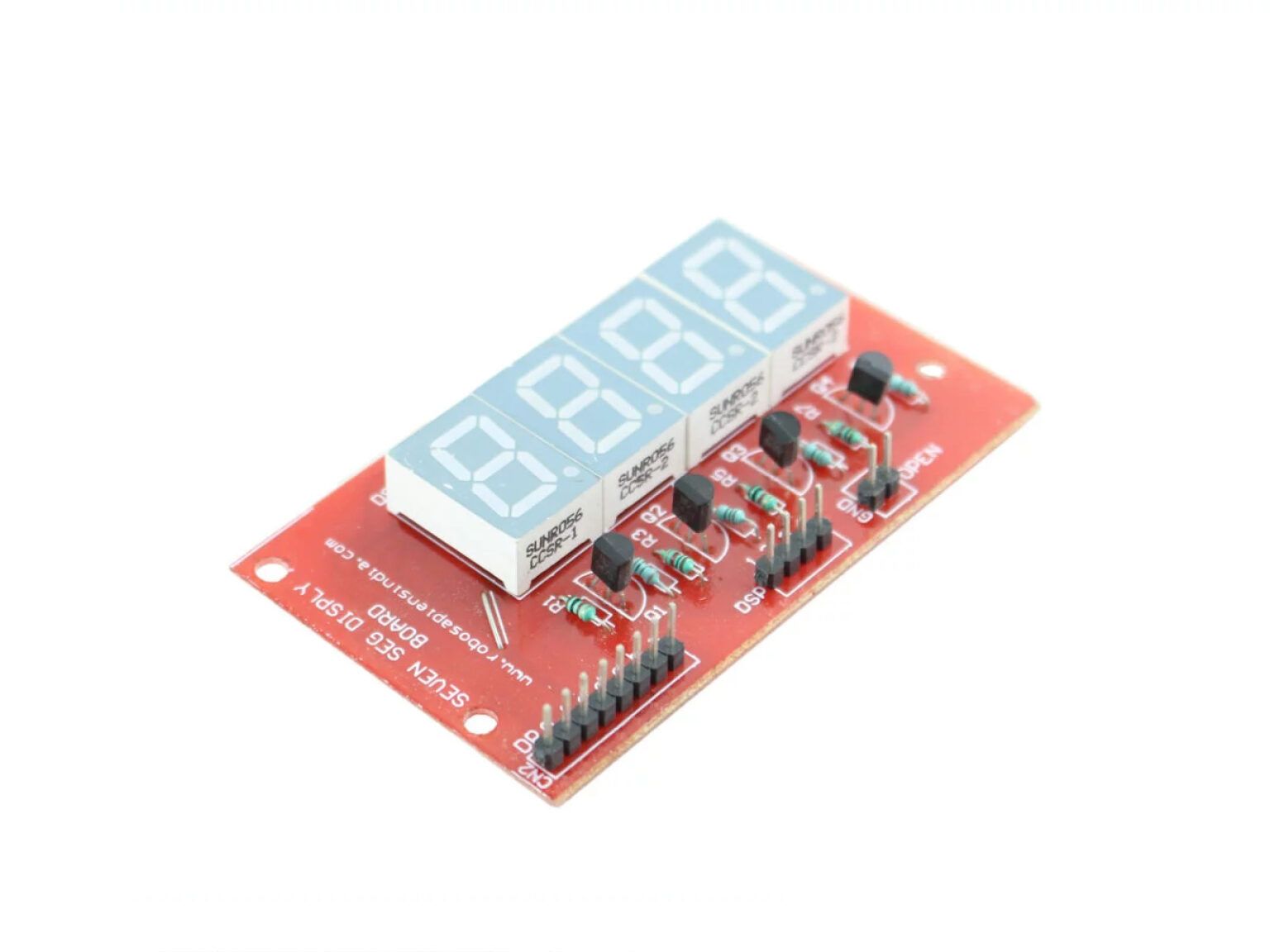 Buy 4 Digit Seven Segment Display Board (Common Cathode) Online At Best ...